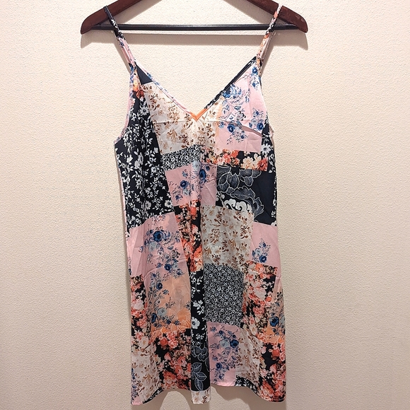 SHEIN | Dresses | Shein Size Small Patchwork Dress Swimsuit Cover ...